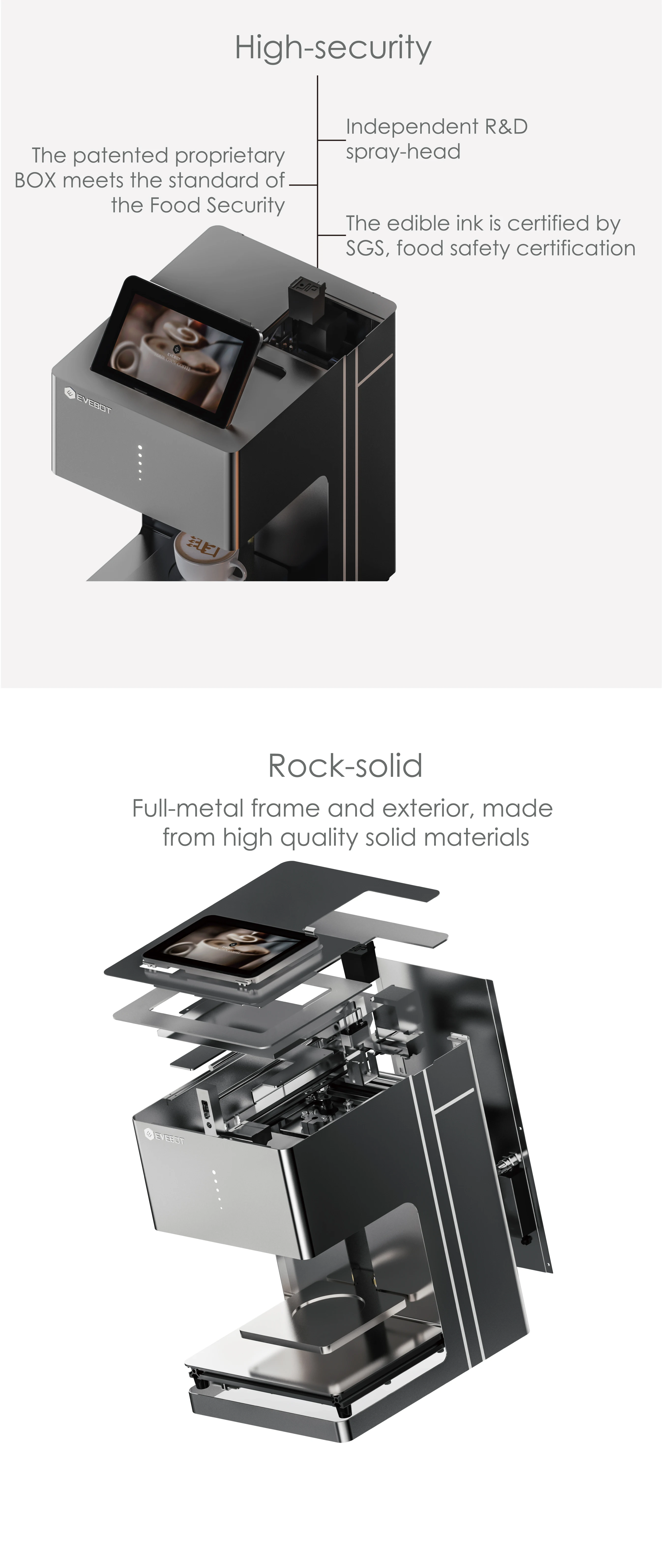 Evebot Edible Printer Cake Printing Machine Edible Printing Machine ...