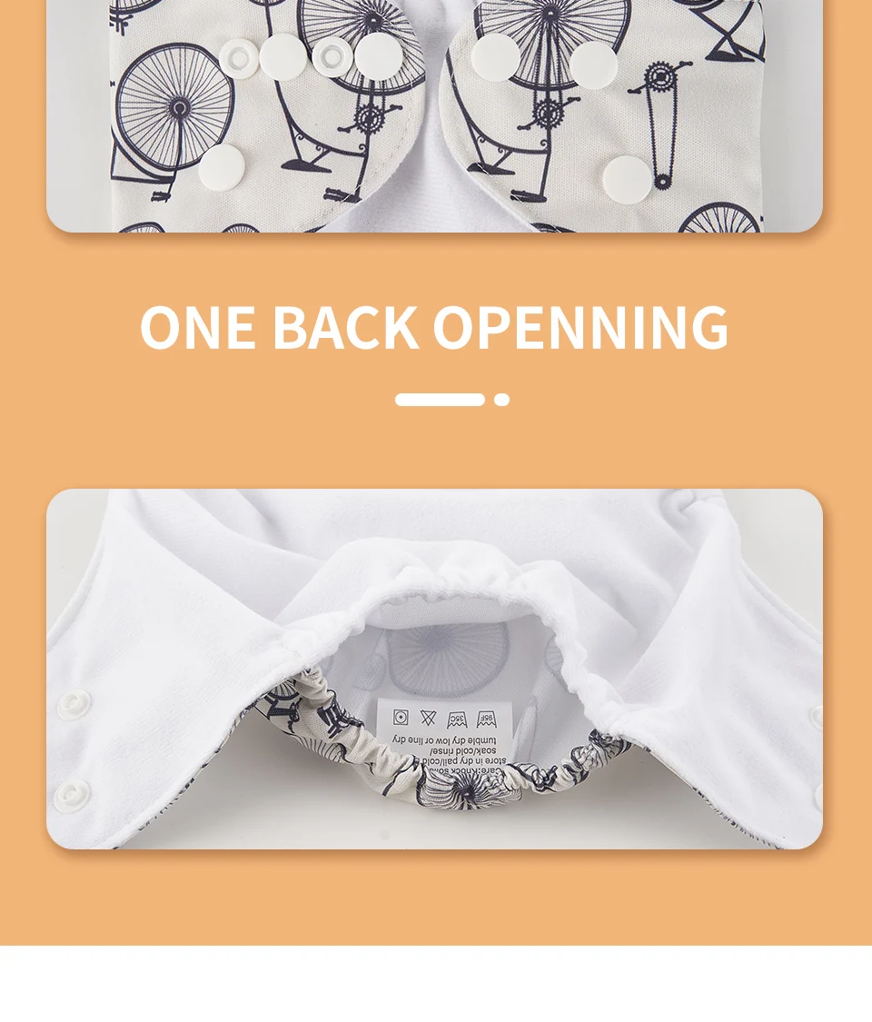 Customized Label Eco-friendly Reusable Baby Cloth Diapers Washable ...