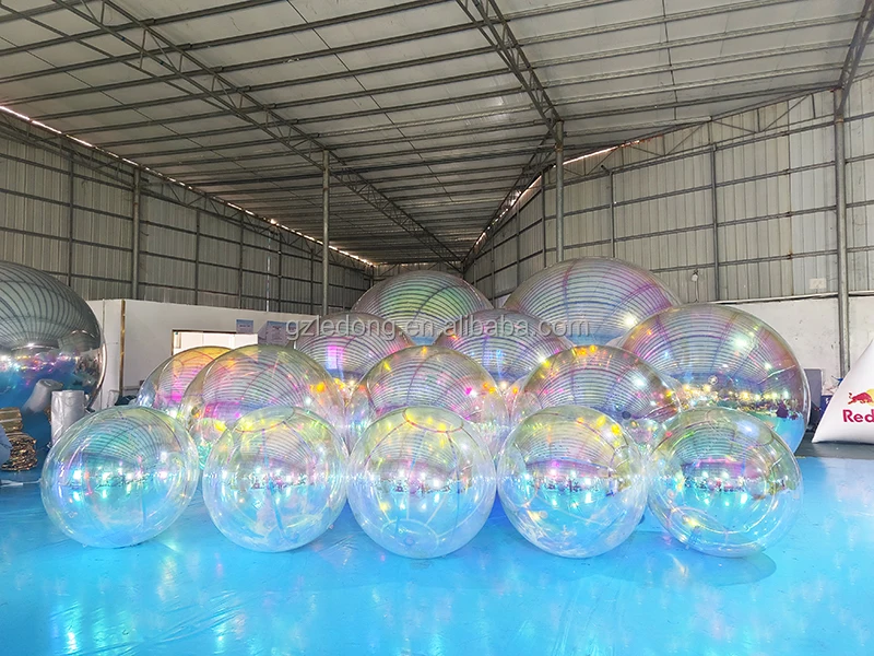 PVC Inflatable Mirror Ball Balloon Giant Spheres Christmas Decoration ...