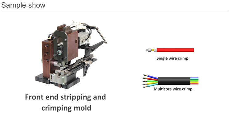 Ew-5045 Semi-auto Wire Cable Stripping Crimping Machine Straight ...