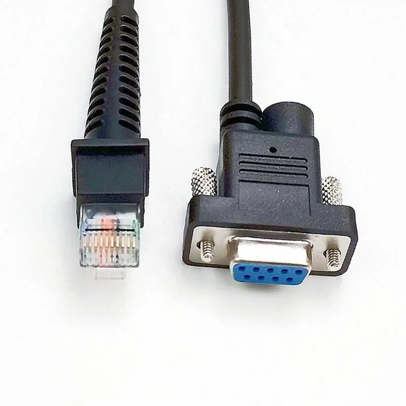 SOTESIN 5m Serial RS232 to RJ50 Pure Copper Barcode Scanner Cable 1D 2D ...