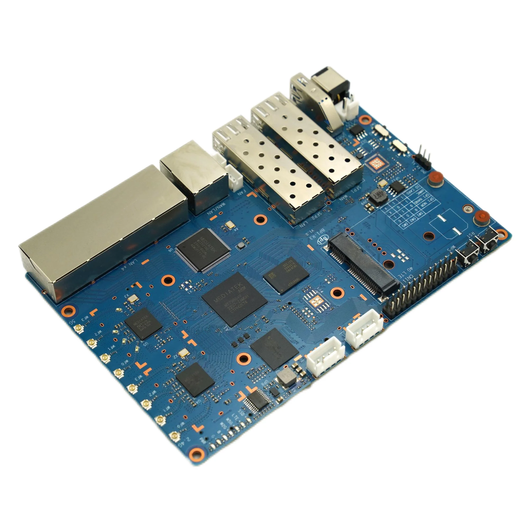 Released Banana Pi BPI-R3 Router board MT7986 + 2 SFP 2.5GbE+ 5 GbE ...