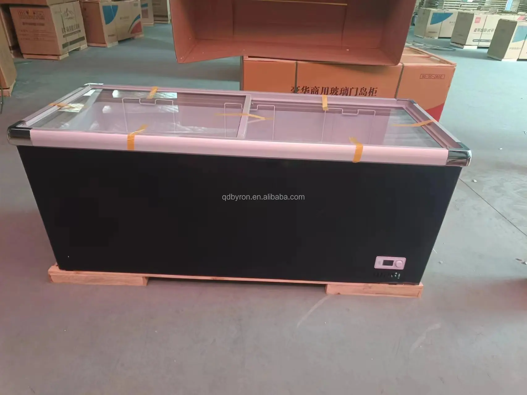 Pearl White Deep Mini Chest Freezer Single-Temperature Air Cooling for ...