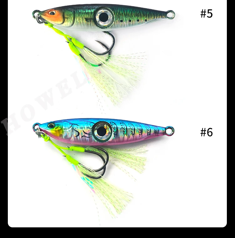 HOWELL OEM Fast Jig 60g 80g Speed Fall Fishing Lures Metal Vertical ...