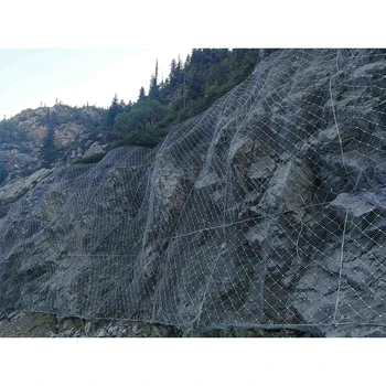 Slope Protection System Hexagonal Mesh Rockfall Wire Netting Anping ...