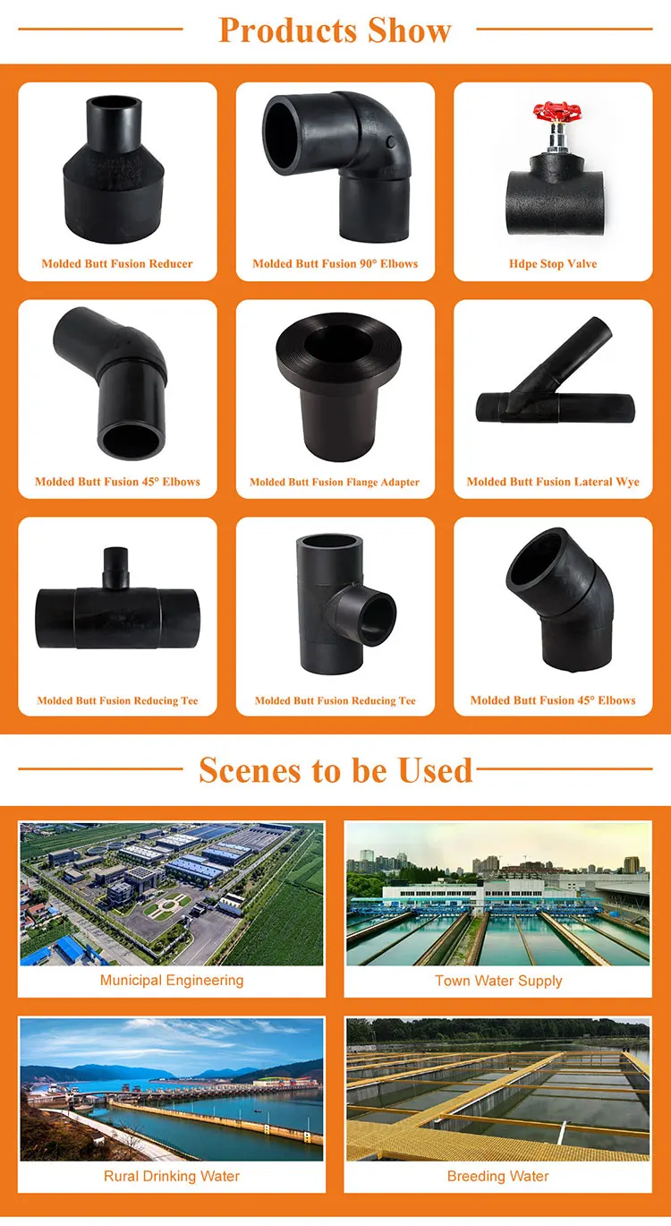 HDPE Polyethylene Pipe Fittings - Durable & Versatile