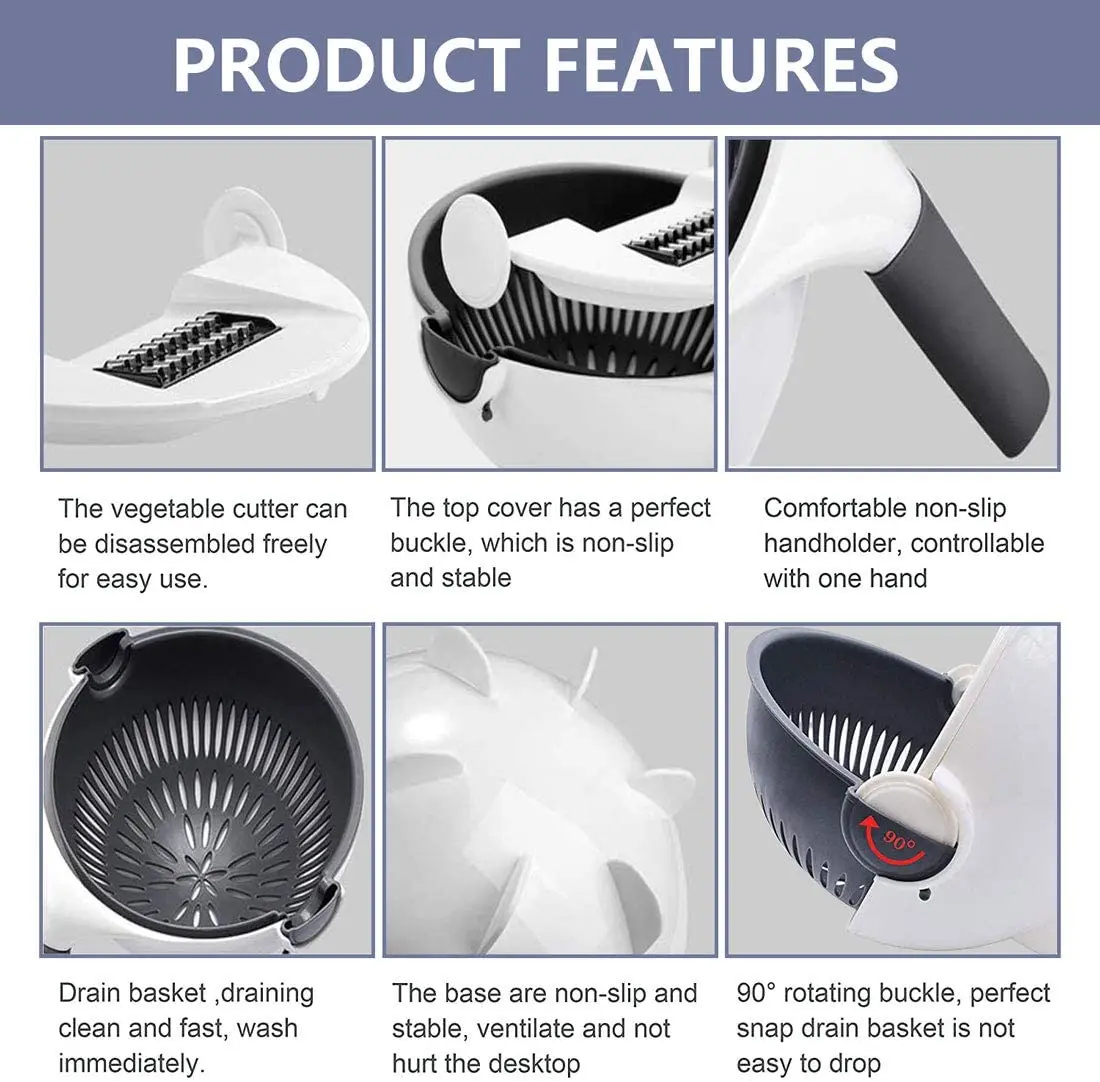 9 in 1 Vegetable Cutter - Efficient & Sustainable Kitchen Tool