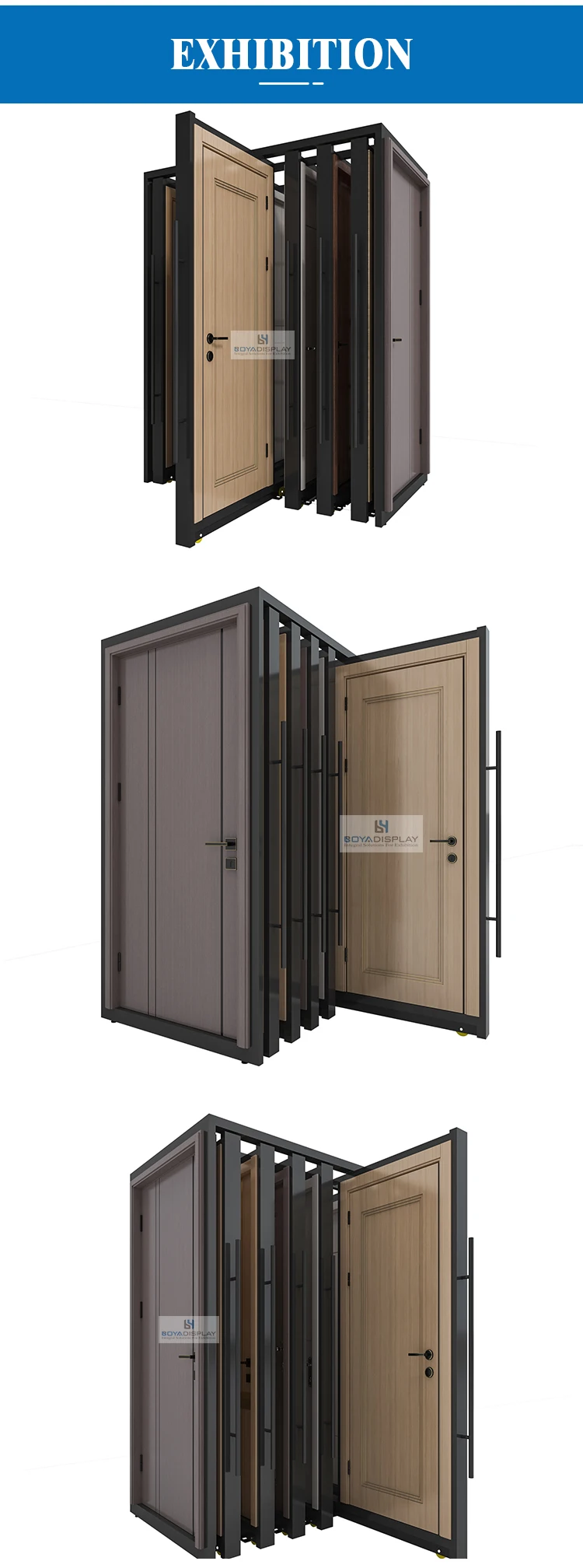 Customize Professional Modern Style Sliding Sample Windows Stands