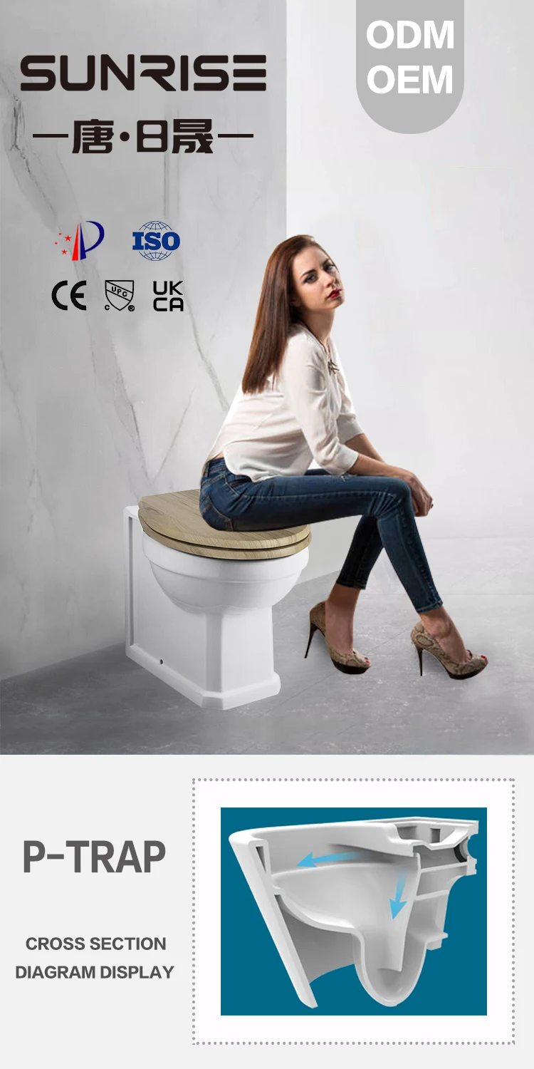 Ceramic Toilet Sanitary Ware - White Lavatory Wc Sets