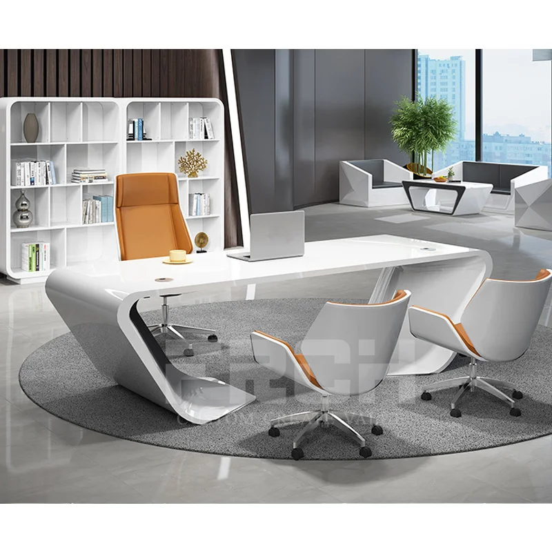 Customized Modern Luxury Design Nordic Executive Office Desk High ...