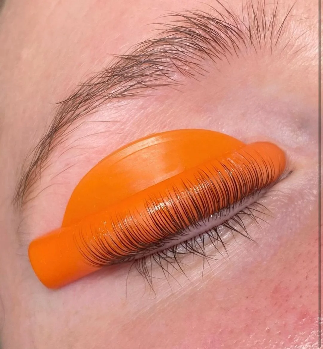 Personal Private Label Lash Lamination Rods Orange Lash Lifting Shield ...