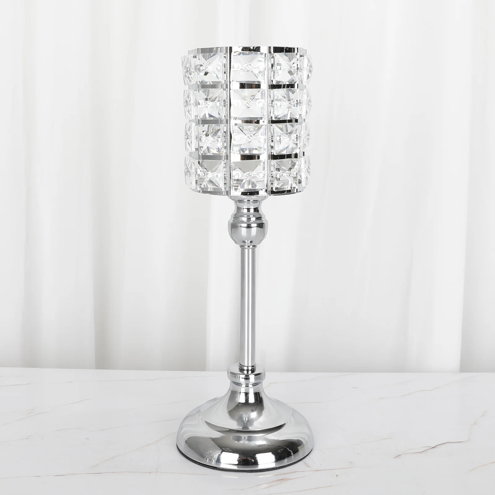 Crystal Gold Metal Table Centerpiece for Wedding Decor