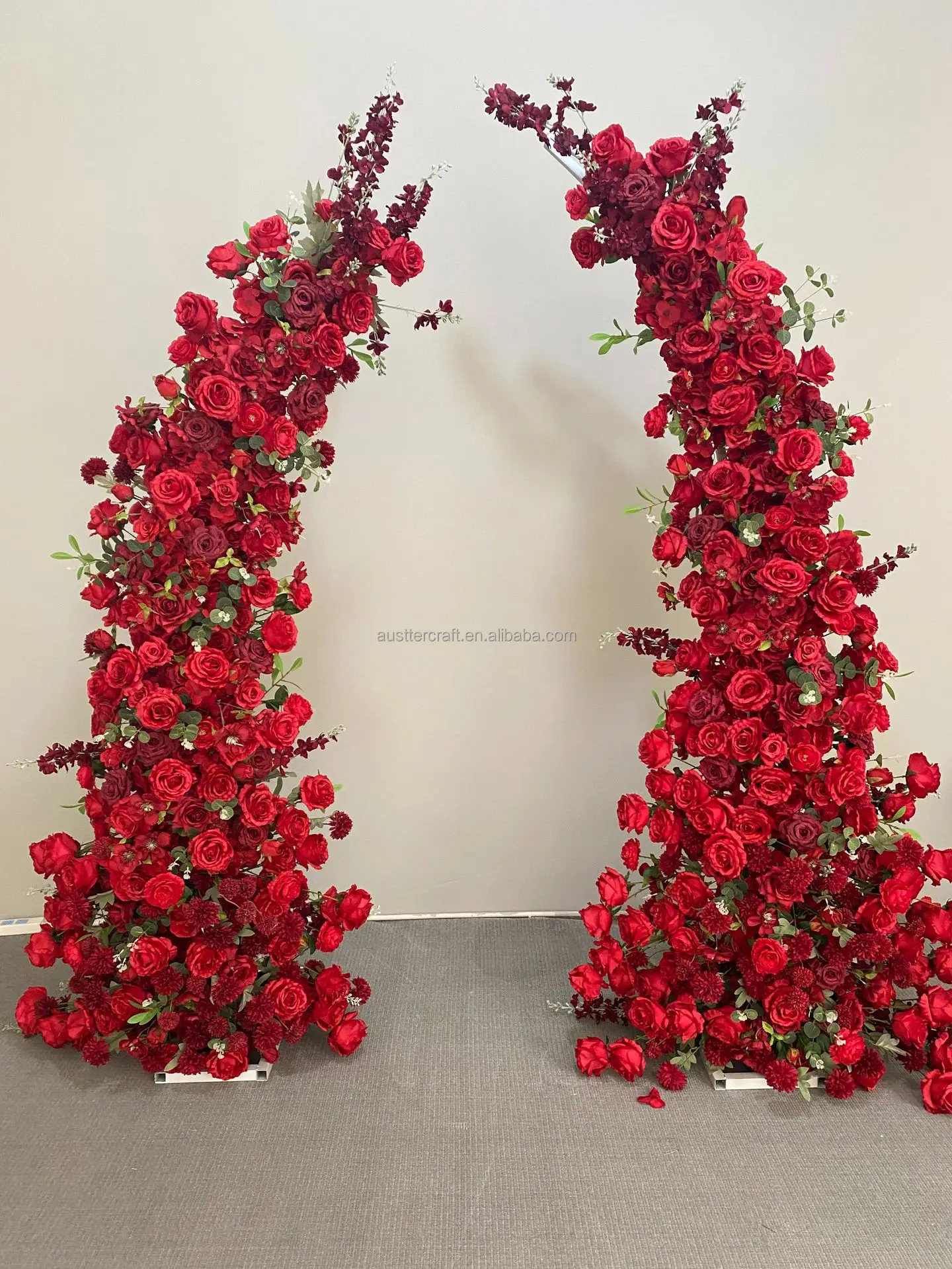 Wedding Arch Background - Heart Shaped Flower Prop Decor