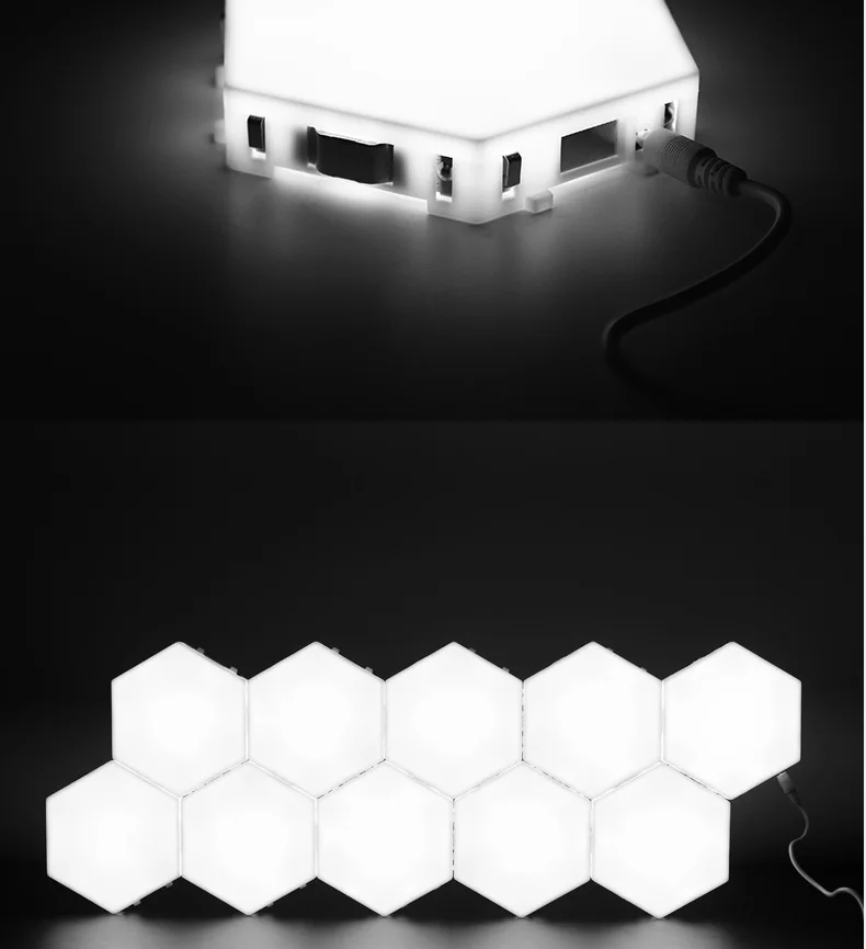 Remote Controller Magnetic Honeycomb Wall Light Module Touch Rgb ...