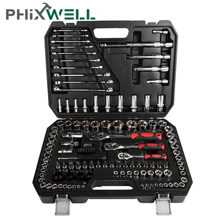 121pcs Professional Complete Tool Box Set Socket Torx Spanner Hand Tool ...