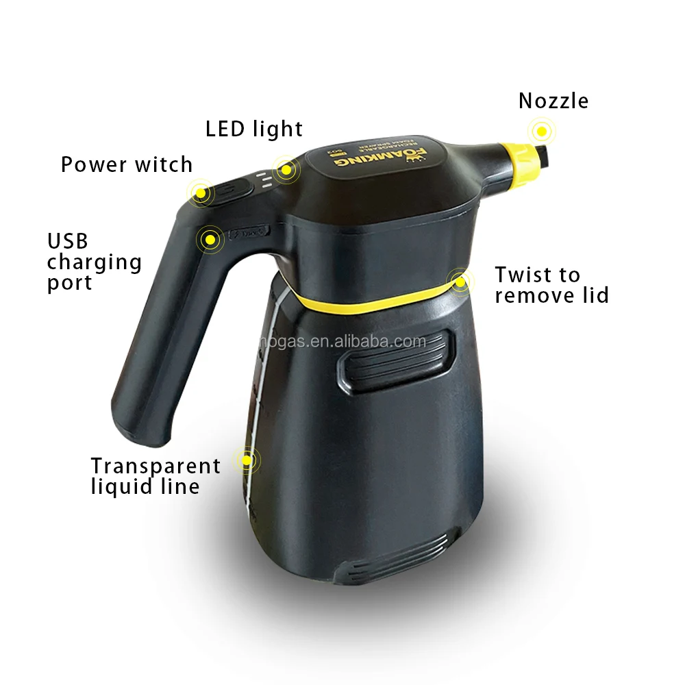 Electric Foam Sprayer Car Wash Atomizer Pump For Home Garden Car Clean ...