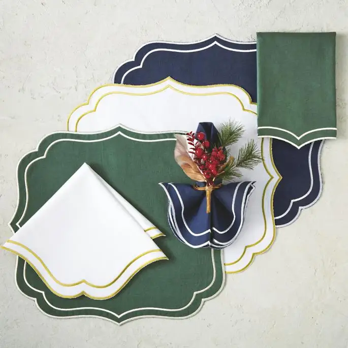 Wholesale Cheap 100% Pure Linen Napkins with Custom Designs