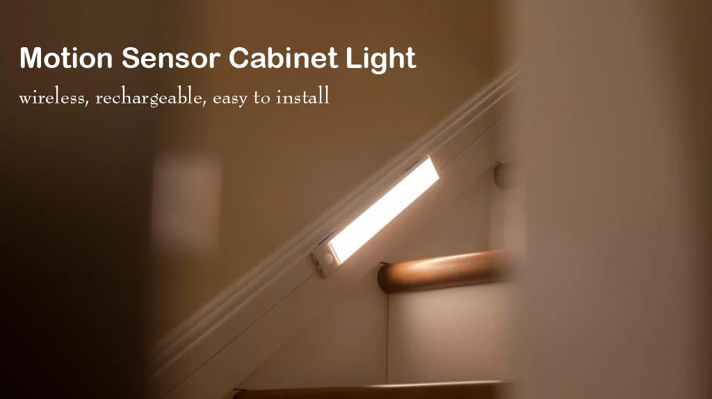 USB Rechargeable Magnetic Wall Motion Sensor Night Lamp