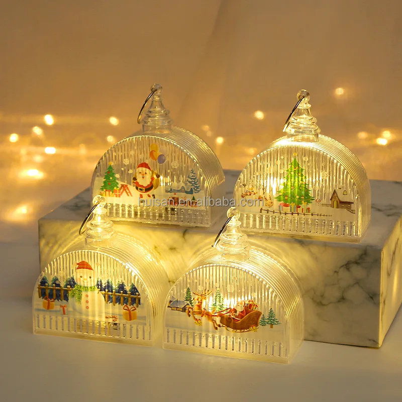 LED Luminous Micro-Landscape Crystal Palace Christmas Decoration