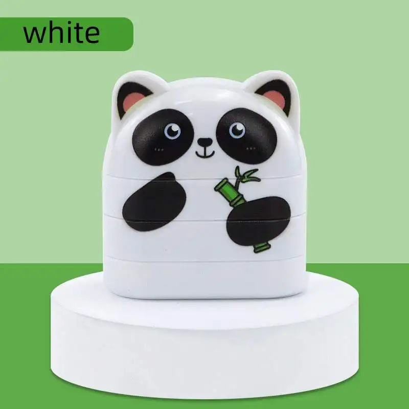 Cute Animals Seal Photosensitive Stamp Kids Name Rubber Flash Stamp For ...