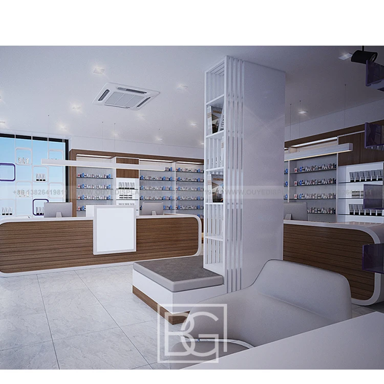 Pharmacy Counters Display Cabinet - Benson Custom Shelves