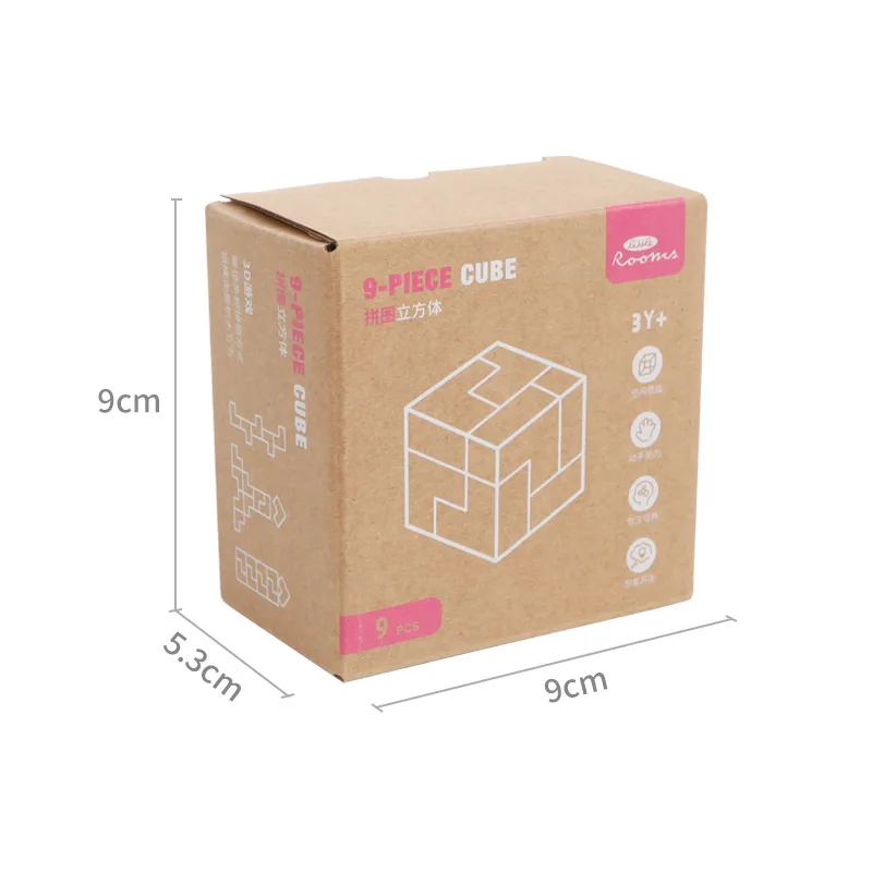 Children Classic Educational Learning Play Wooden Toys Block Wooden 3d ...