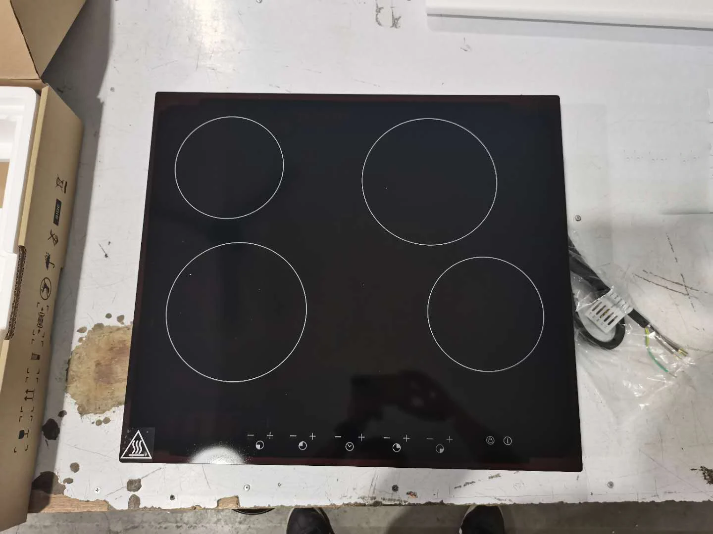 60cm Built-in Electric Ceramic Hob Cooktop High-temperature Heat Proof ...