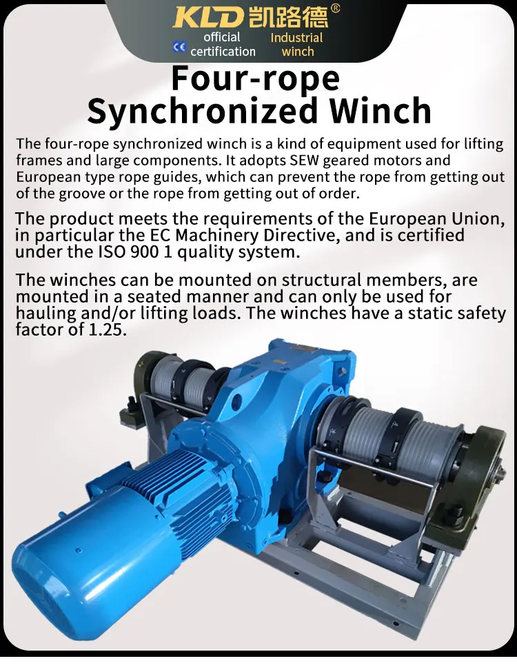 Large Material Lifting Winch Double Drum Winch For Sale,Double Drum ...