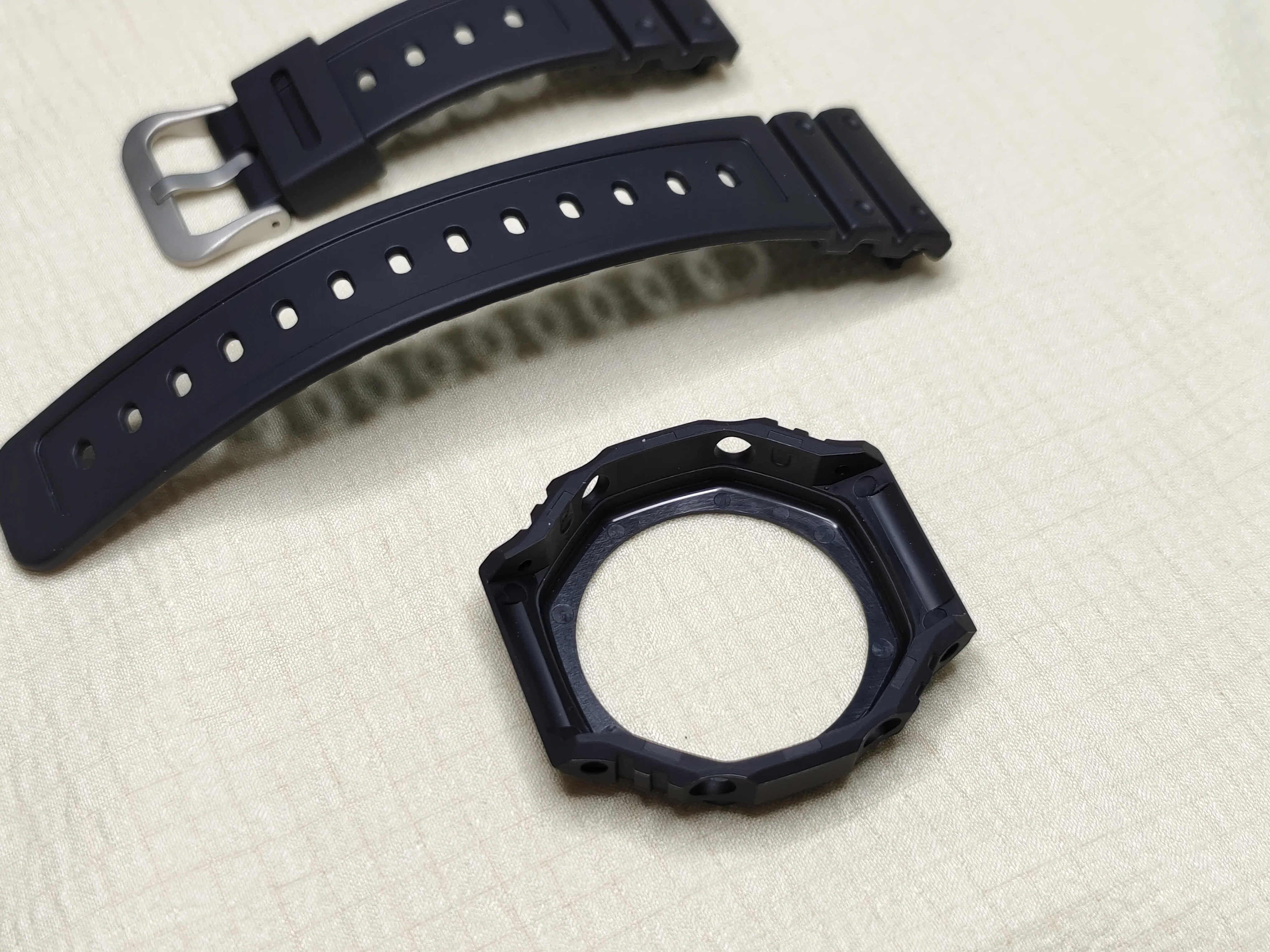 CASIOAK Resin Case Strap Kits Red and Black Resin case Strap Mod Kits ...