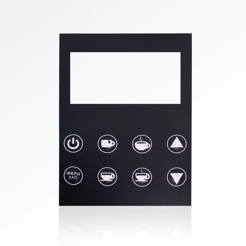 Custom printing velvet polycarbonate label overlay with adhesive ...