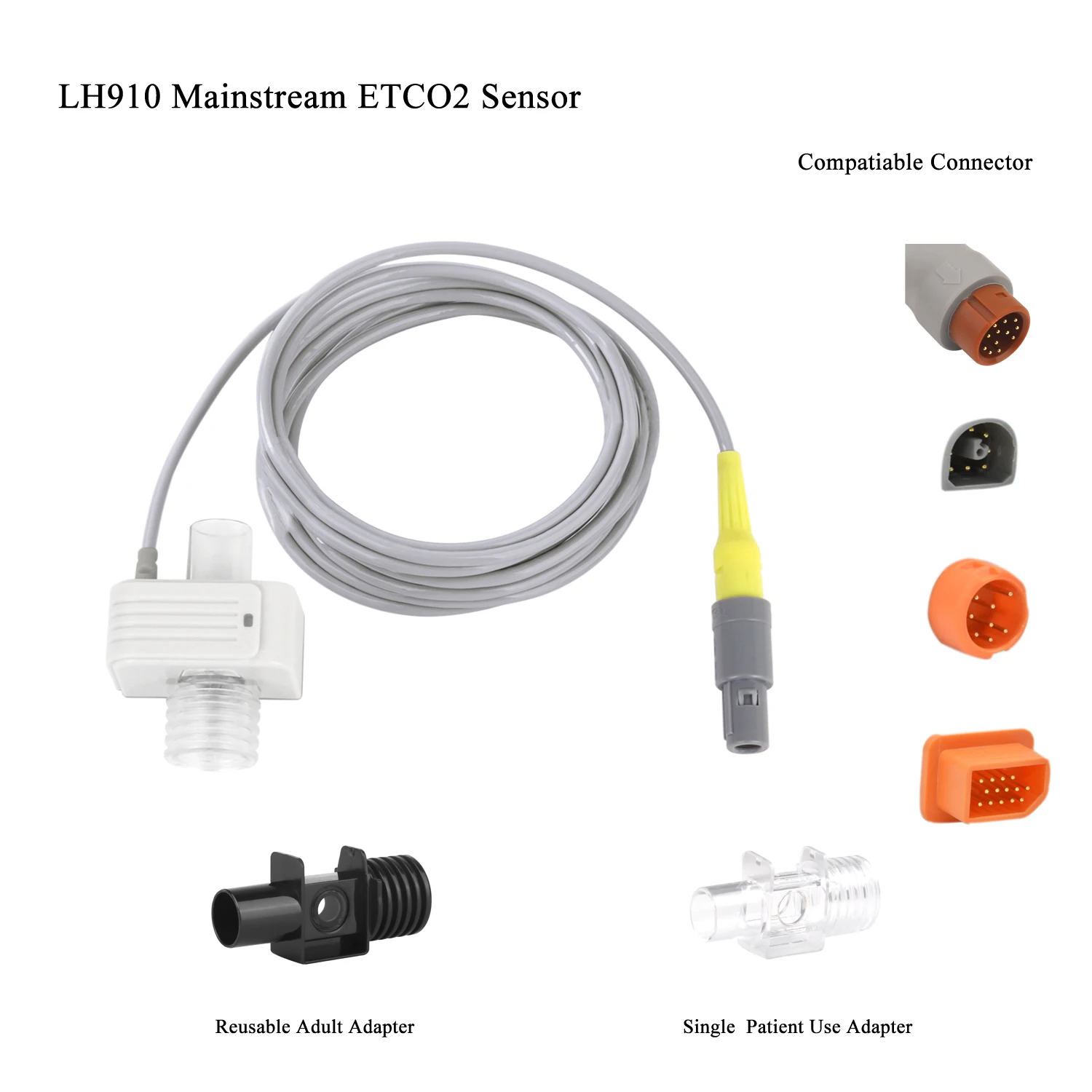 Mainstream ETCO2 Sensor End Tidal CO2 Measuring Device Compatible With ...