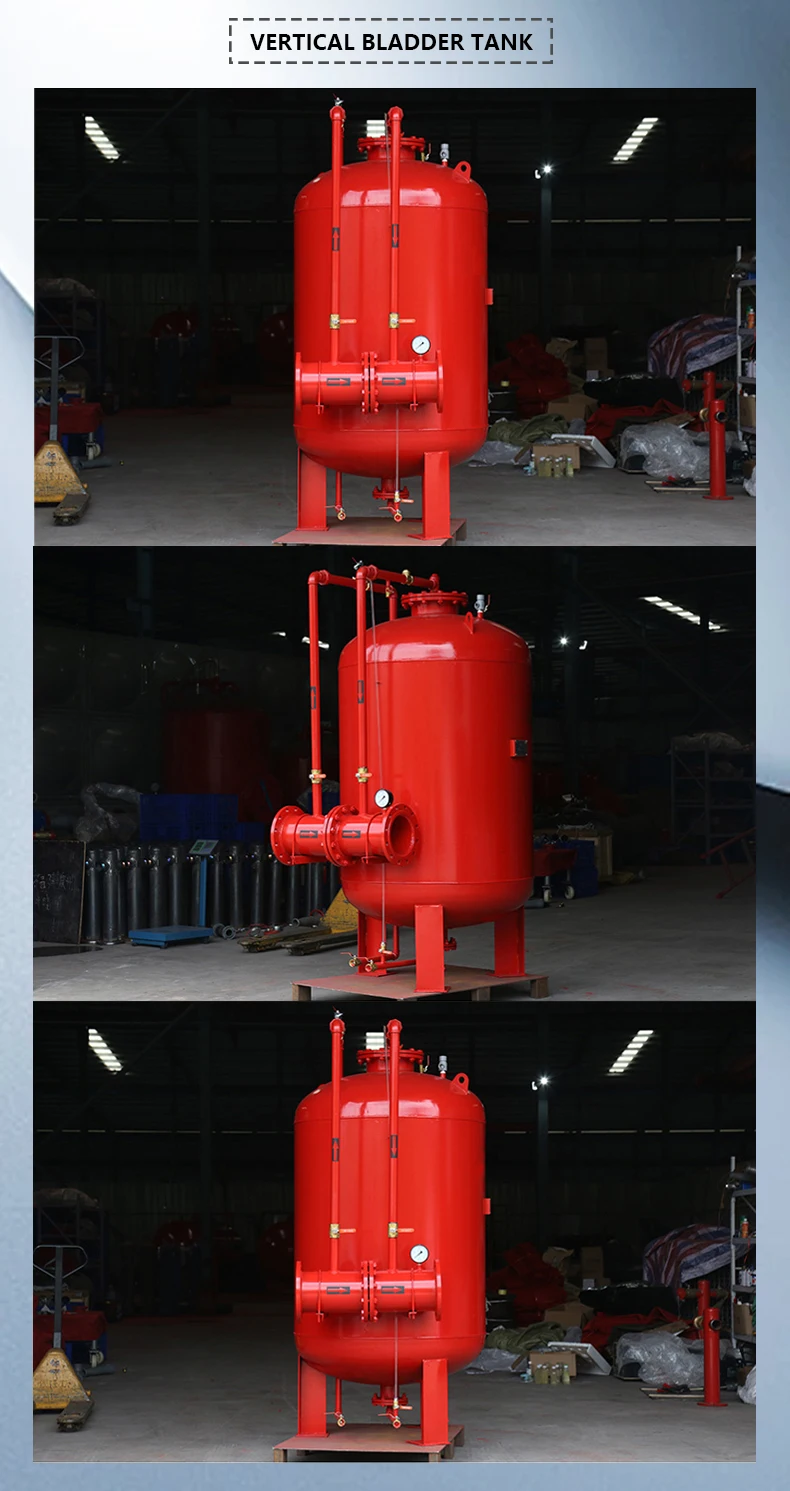 Factory Fire Fighting Equipment 1500l Vertical Foam Bladder Tank Cast ...
