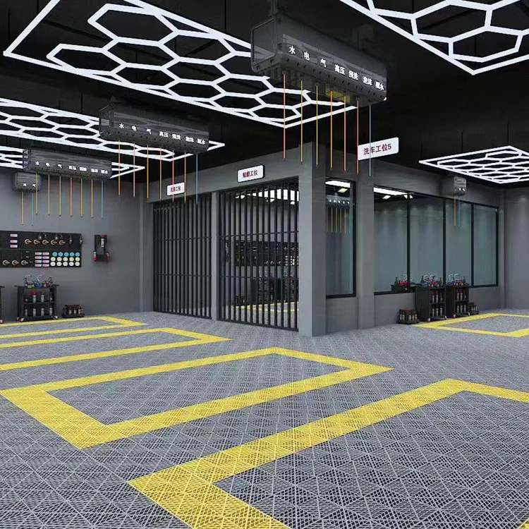 Car Detail Lights Car Workshop Detailing Hexagon Honeycomb Led Lights ...