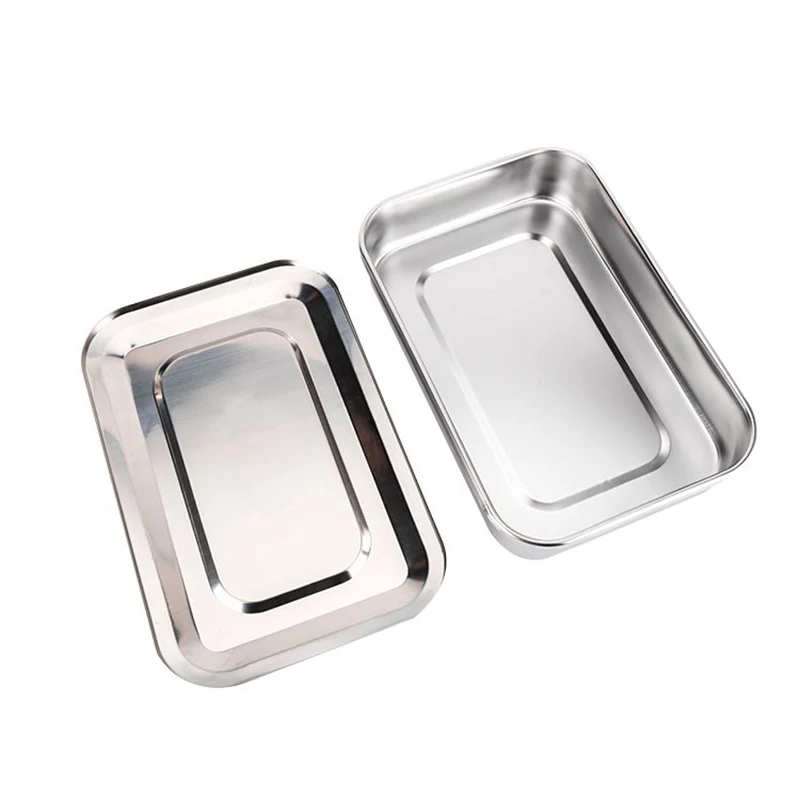 Stainless Steel Dental Instruments Tray with Lid