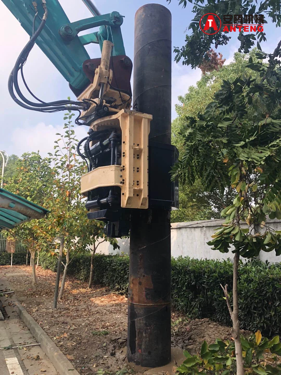 Hammer Vibro Pile Pneumatic Hammers Ripper Dz150a Suspended Tilting ...