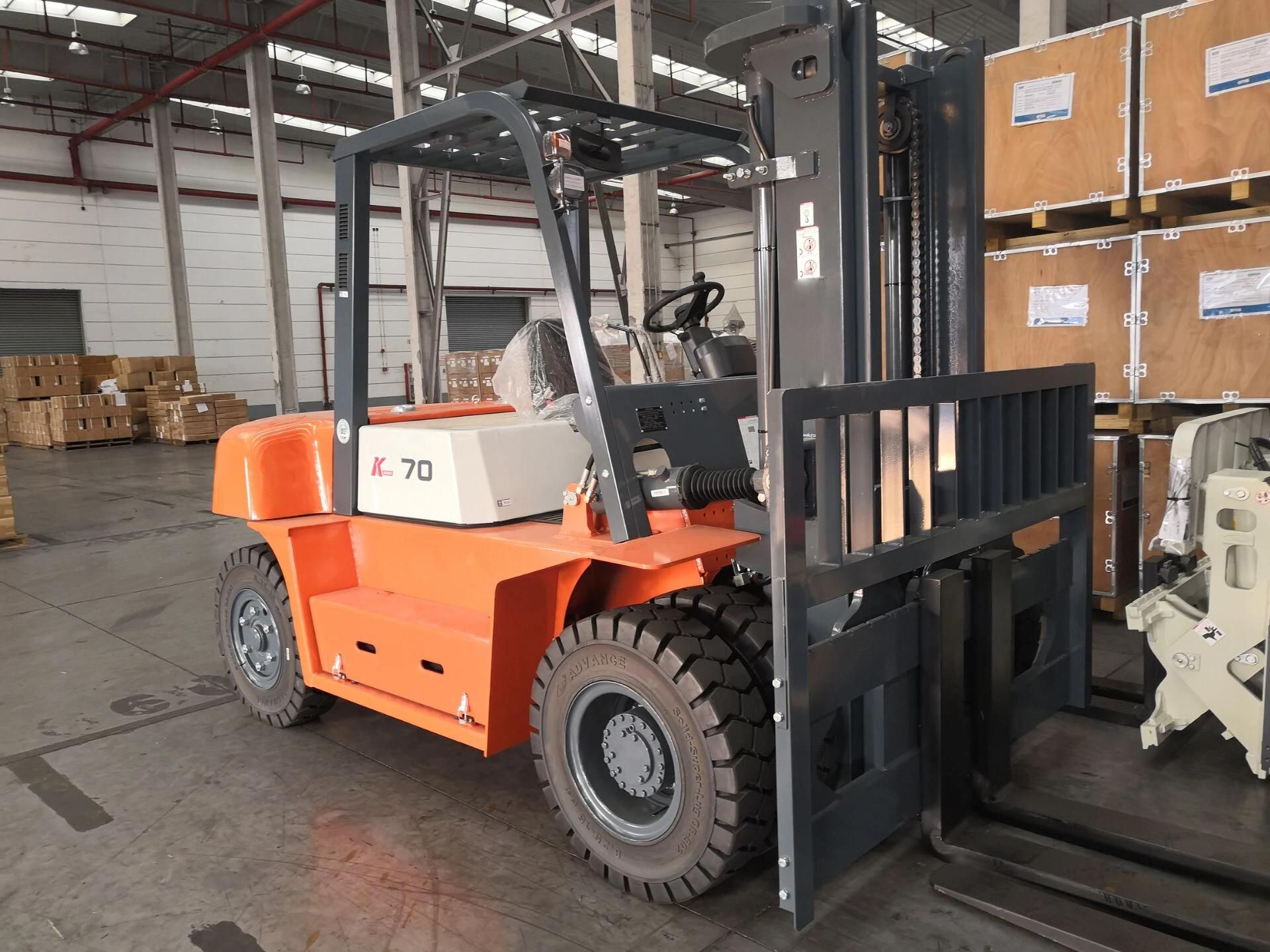 Heli 7 Ton Diesel Forklift Arm Glass Forklift Lif Electric Forklift ...