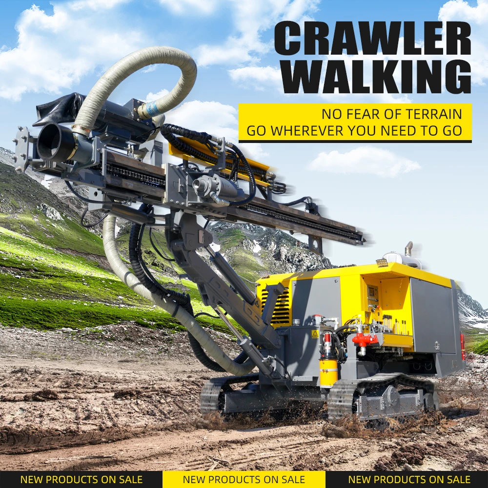 Surface Integrated 28m Down Hole Drilling Rig Mine Simple Operation ...