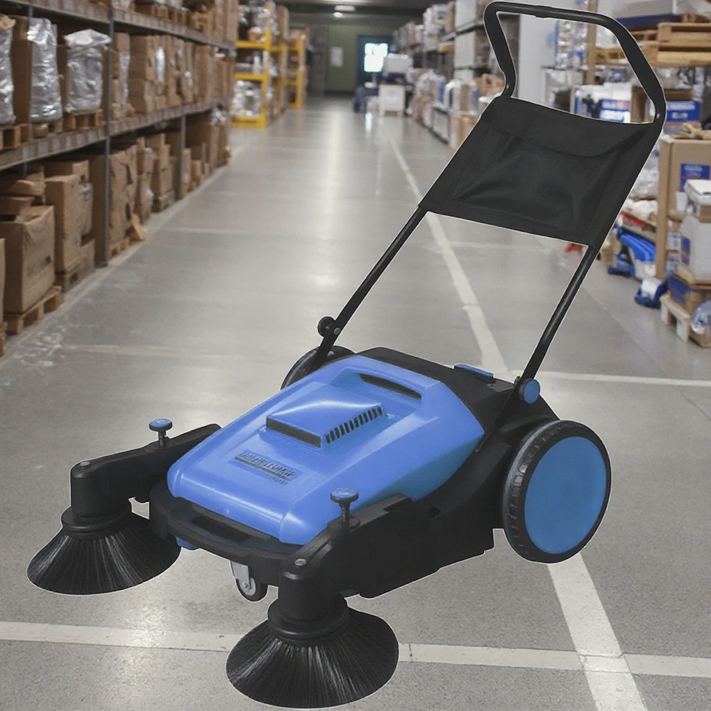 New Condition Walk-Behind Rolling Magnetic Floor Sweeper Pickup and ...