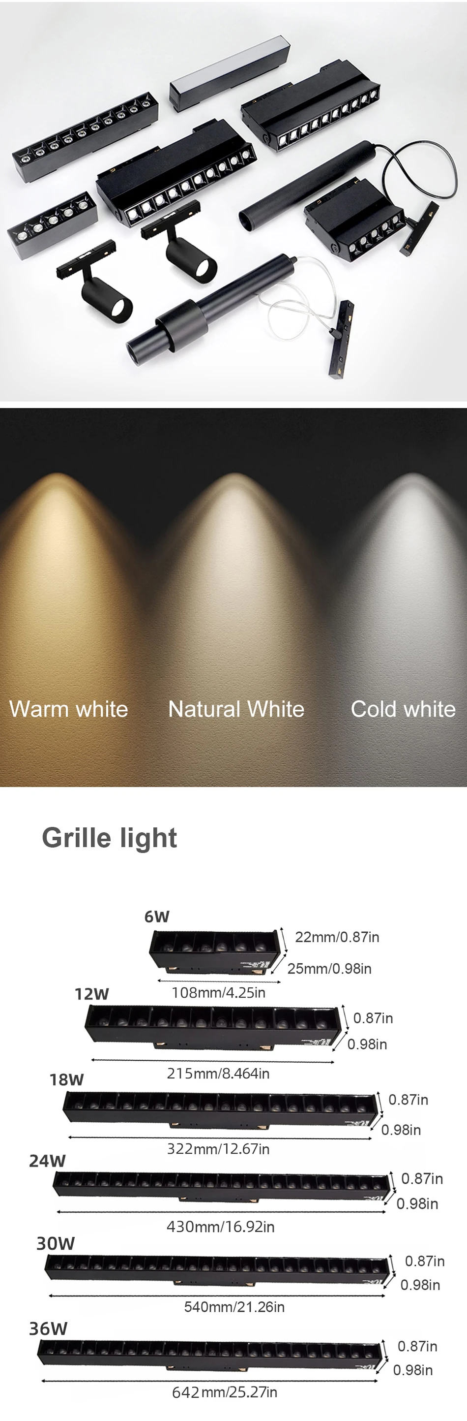 Magnetic Track Light 48v Ceiling Spot Light Led Downlight Led 25w ...