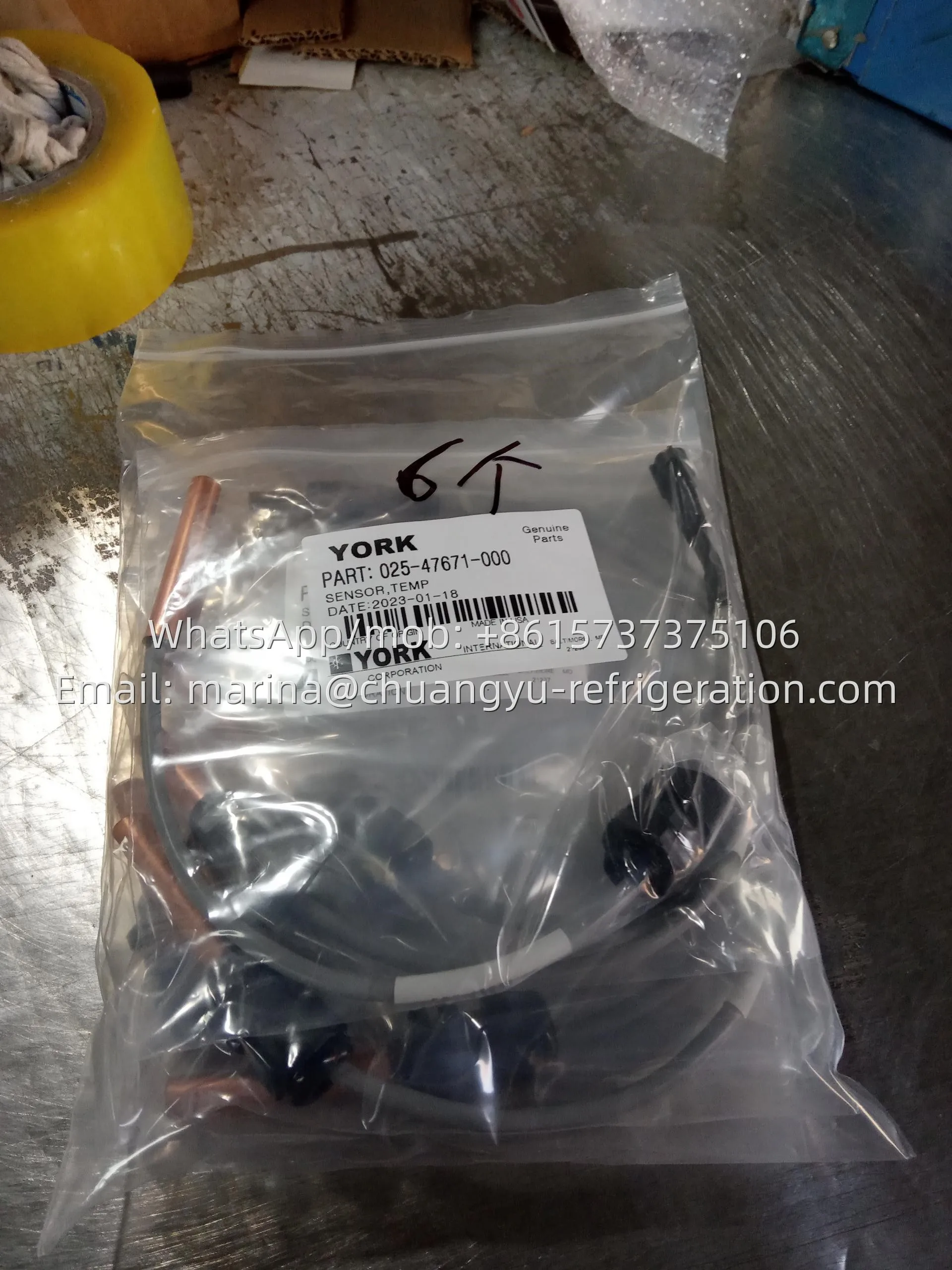 York Refrigeration Compressor Spare Parts - Temperature Sensor 025 ...