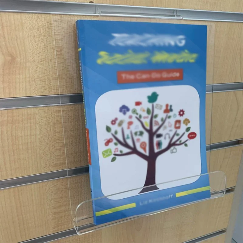 Slatwall Book Holder Clear Acrylic Slat Wall Paperback Holder Book ...