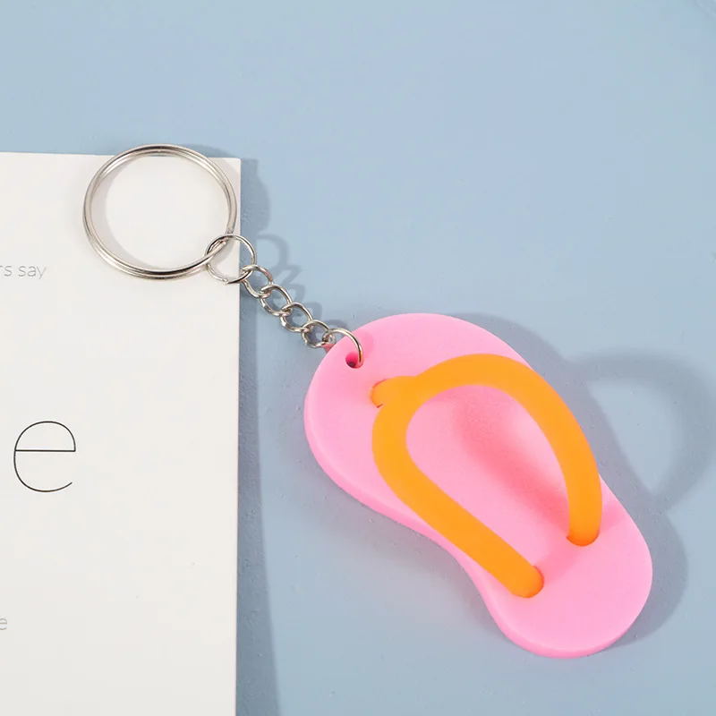 New Fashion Cute 3d Mini Sandals Slippers Pendant Keychain Girl Gift ...