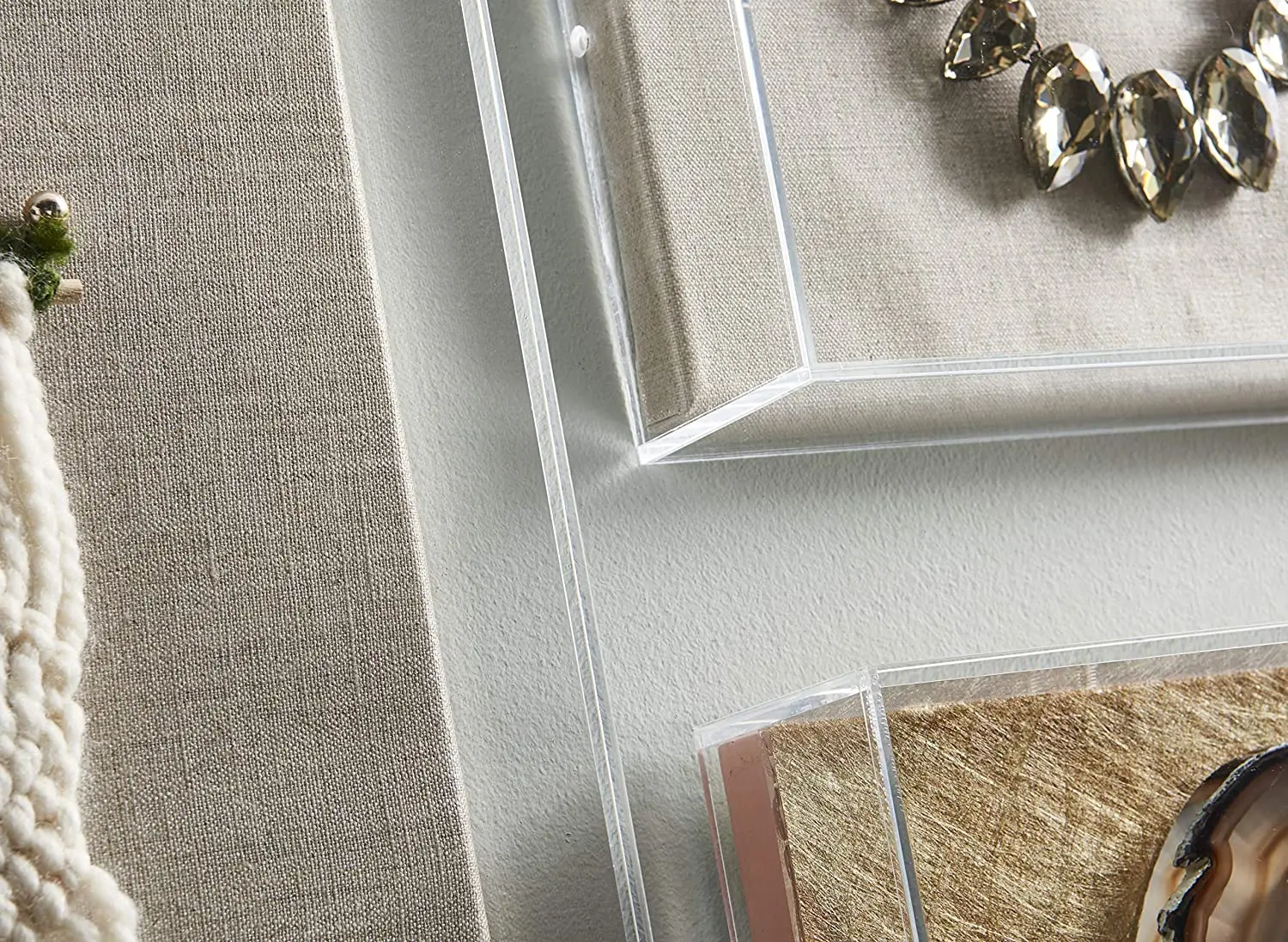 Diamond Polished Clear Acrylic Shadowbox Lid Frame for 3D Art Display ...