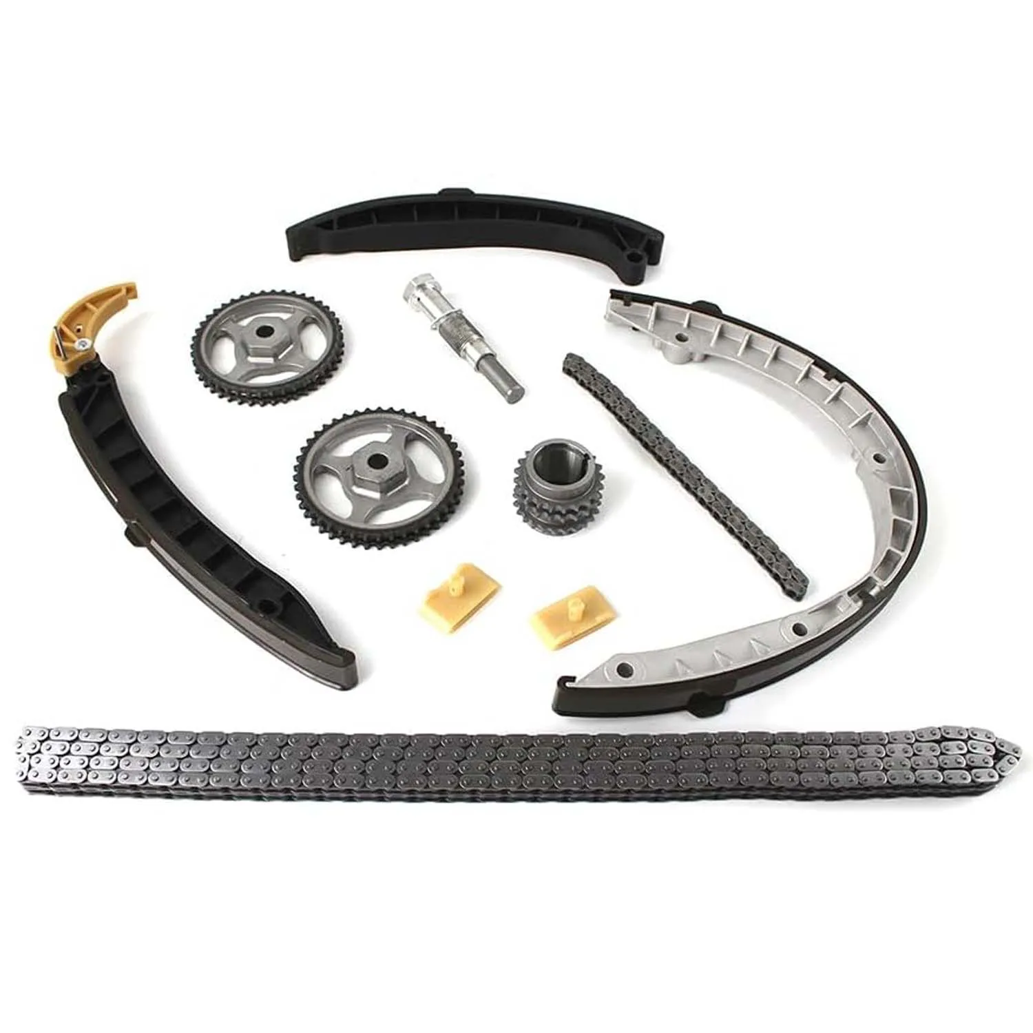 11Pc/Set Timing Chain Kit Guide Rail Tensioner Sprockets Engine for ...