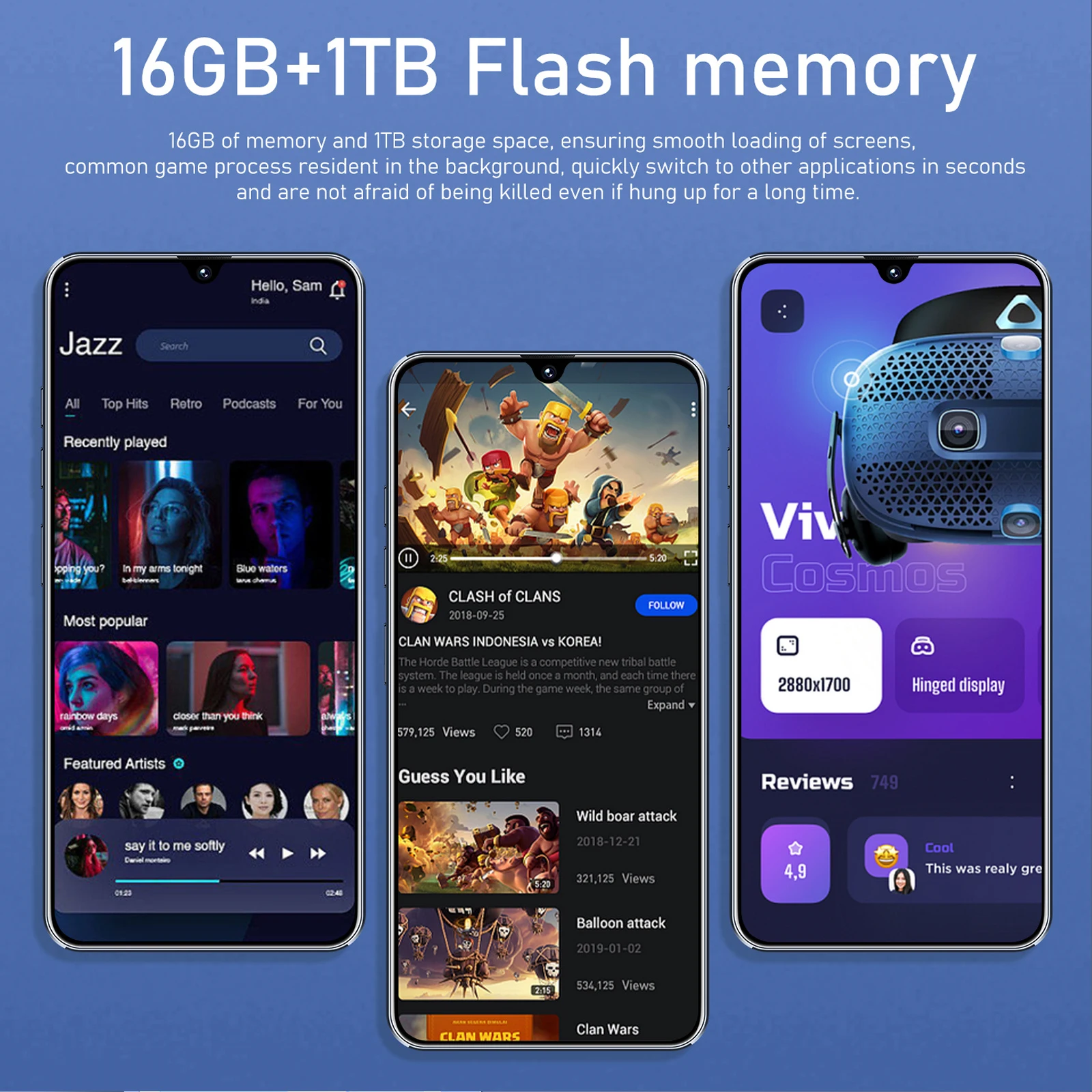 Cheap Smartphone Tecno Android13.0 Camon20 Pro 12+256gb 7.3inch 48+108mp 6800mah 5g Mobile Phone ...