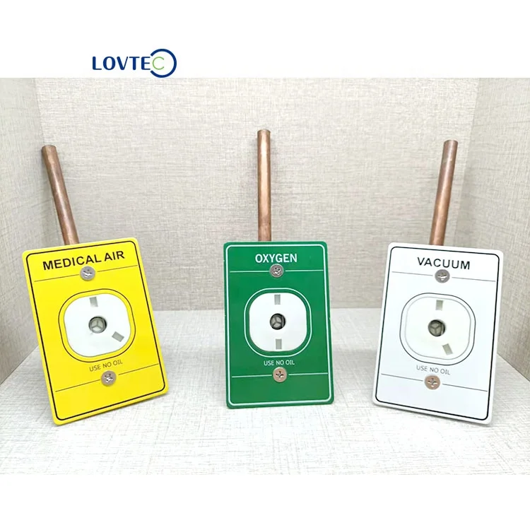 Lovtec Medical Gas Outlet Wall Mounted Oxygen Outlet Terminal With Box ...