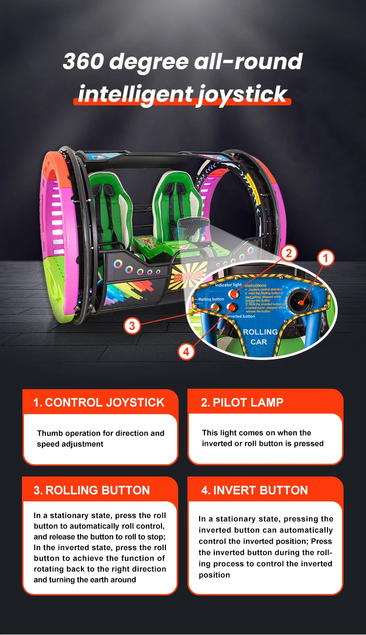 360 Roller Car - Happy Le Bar Cars Outdoor Remote Control