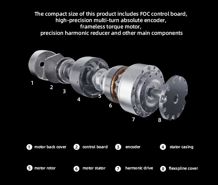 6 Axis Robot Arm with Encoder Robot Joint Motor Rewalk Exoskeleton Legs