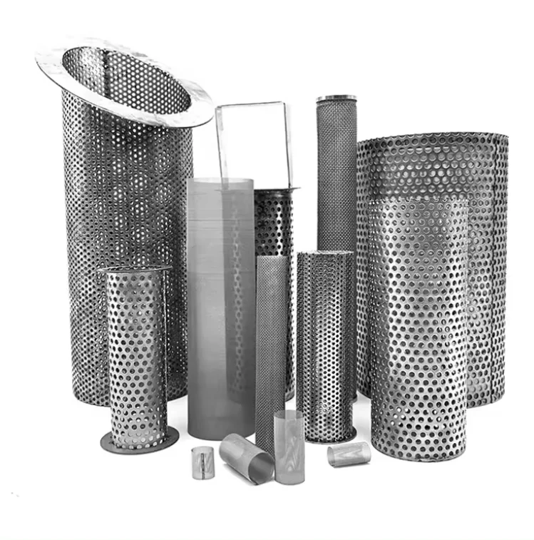 304 Stainless Steel Perforated Filter Barrel Metal Micro Filter Barrel ...
