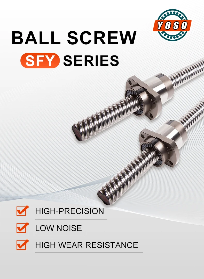 Large Pitch 50mm Diameter Ball Screw Nut Sfy5050 For Heavy Duty Machine ...